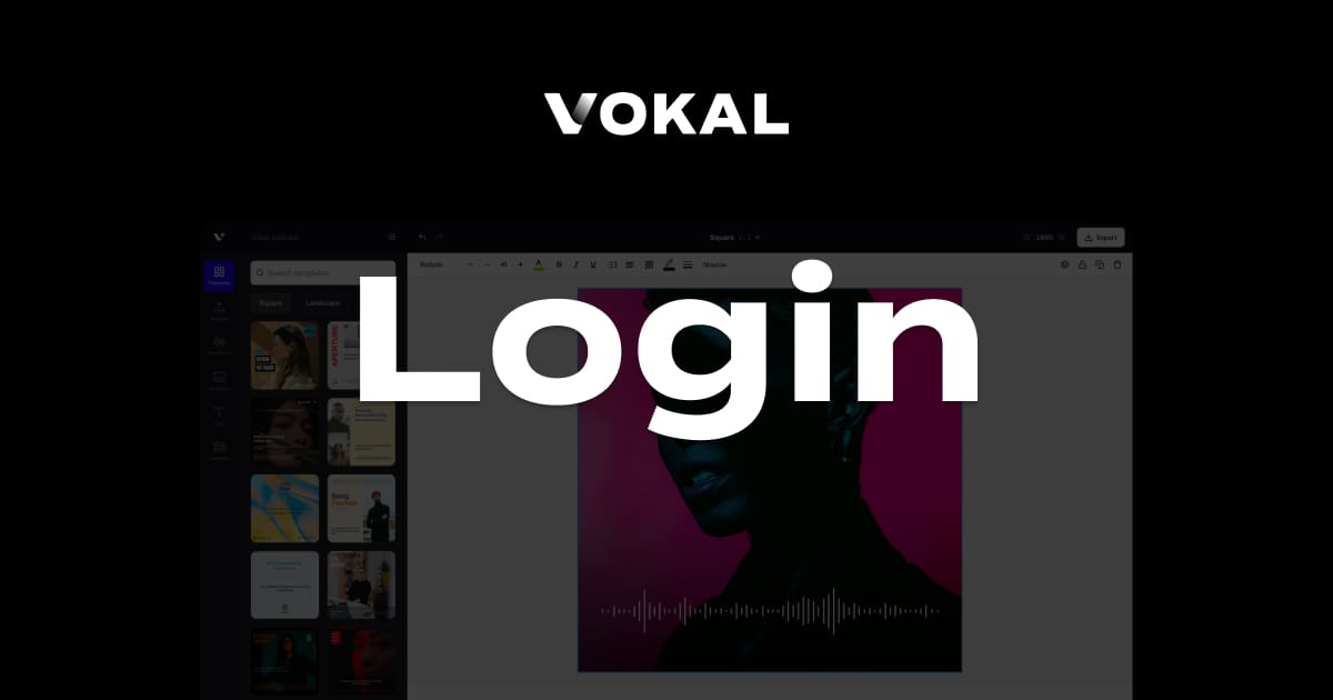 Login On Vokal Vokal
